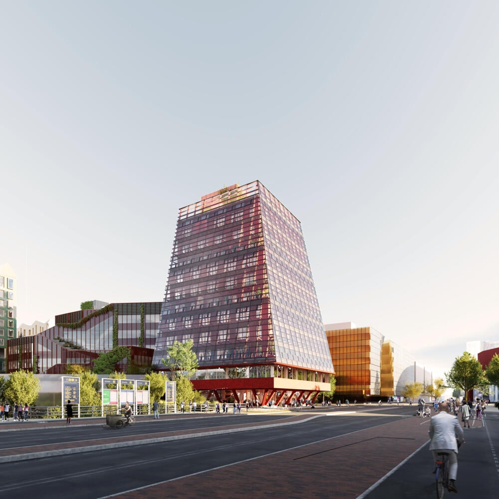 Fyrtornet - Sveriges högsta kontorshus i trä - GlasLindberg